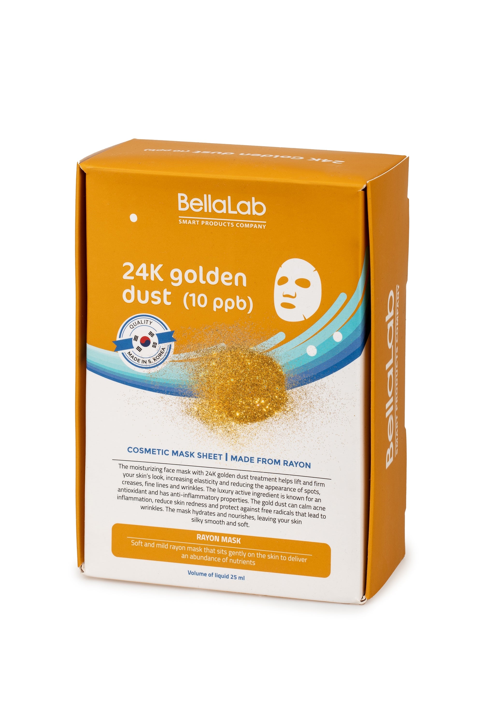 20 näomaski komplekt 24K kullatolmuga – Bellalab EE