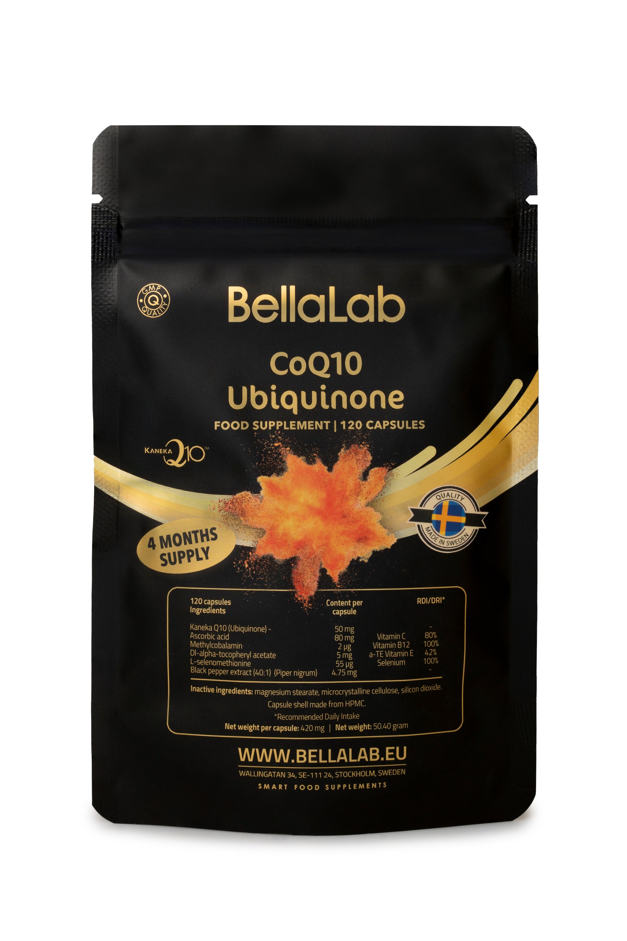 Toidulisand Koensüüm CoQ10 – Bellalab EE