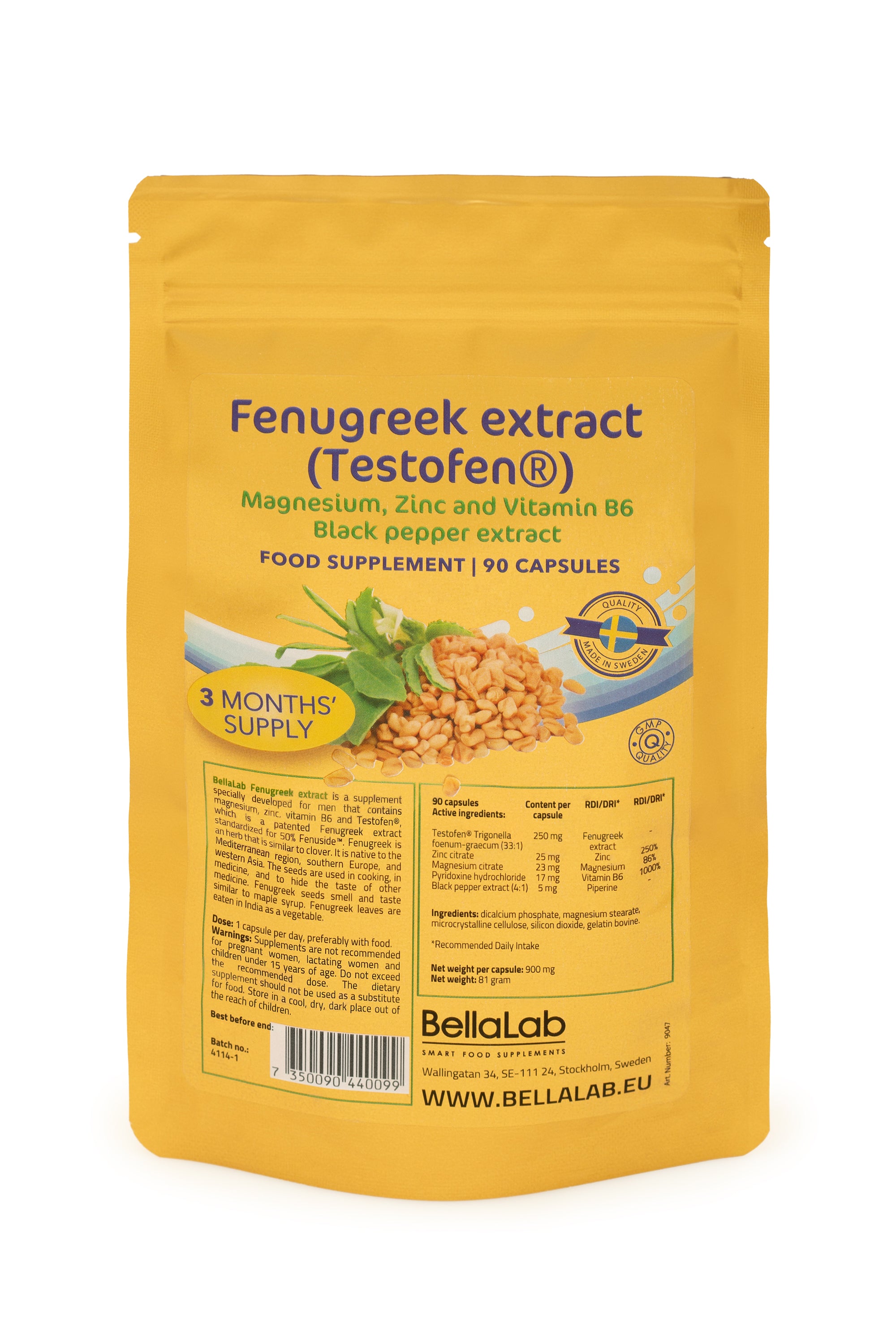 Fnugreek Toidulisand | Aaksantiin Toidulisand | BellaLab EE – Bellalab EE