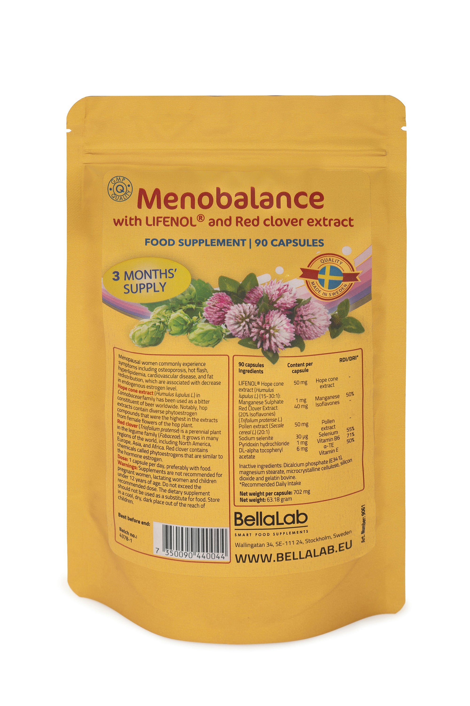 Menobalance koos LIFENOL® ja Niitvälja ristikuga – Bellalab EE