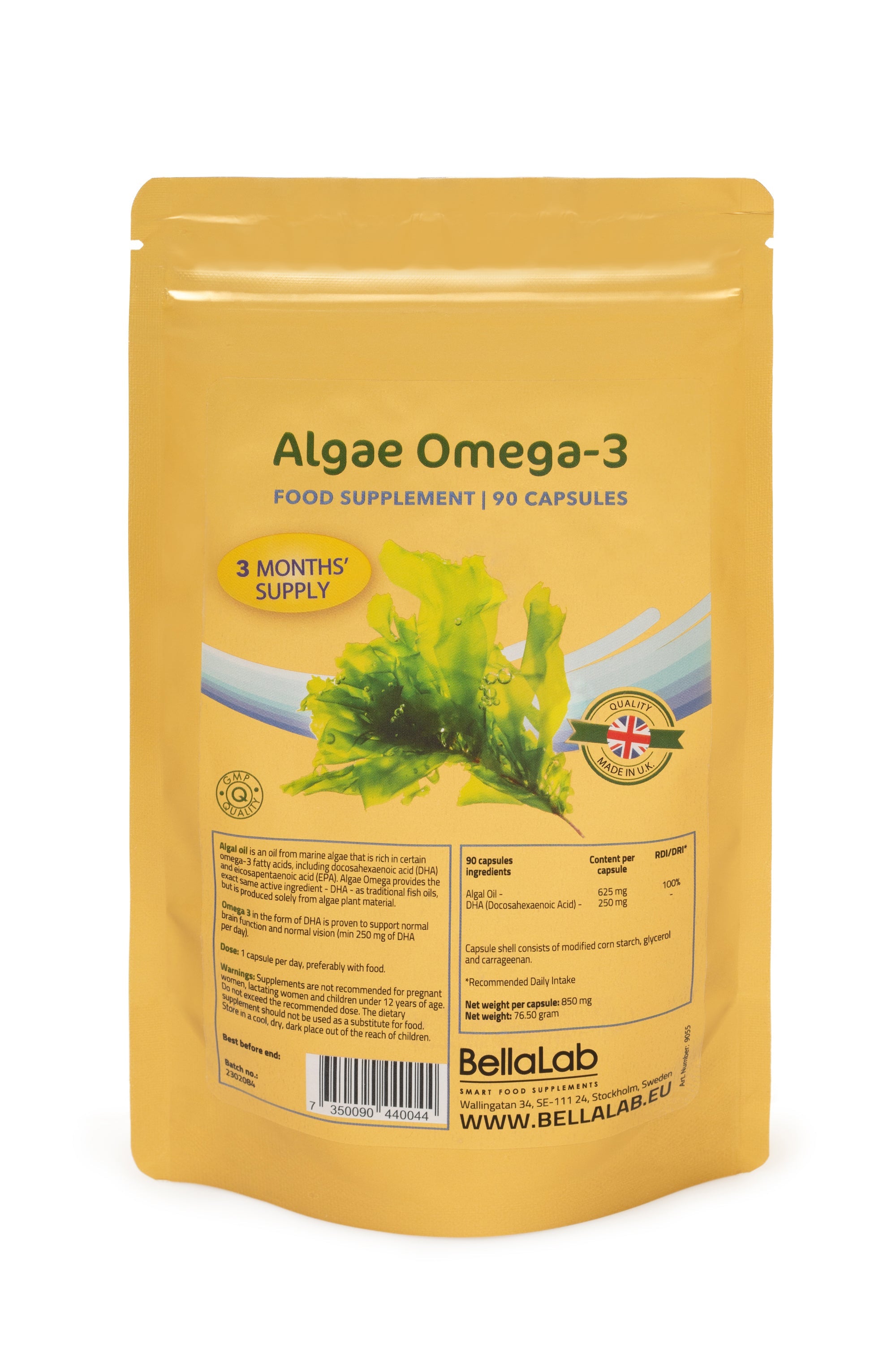 Algae Oomega-3 Kapslid | Vetikad Oomega-3 – Bellalab EE